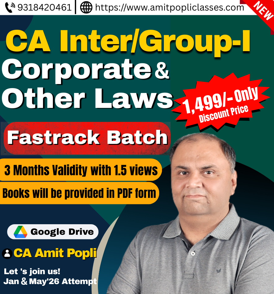 CA INTER LAW FAST-TRACK BATCH